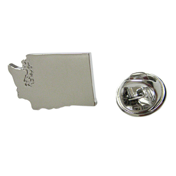Kiola Designs | Accessories | Washington State Map Shape Lapel Pin ...